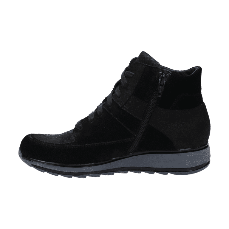 Hoge sneakers van nubuck (Zwart) - Durea 9684.9998